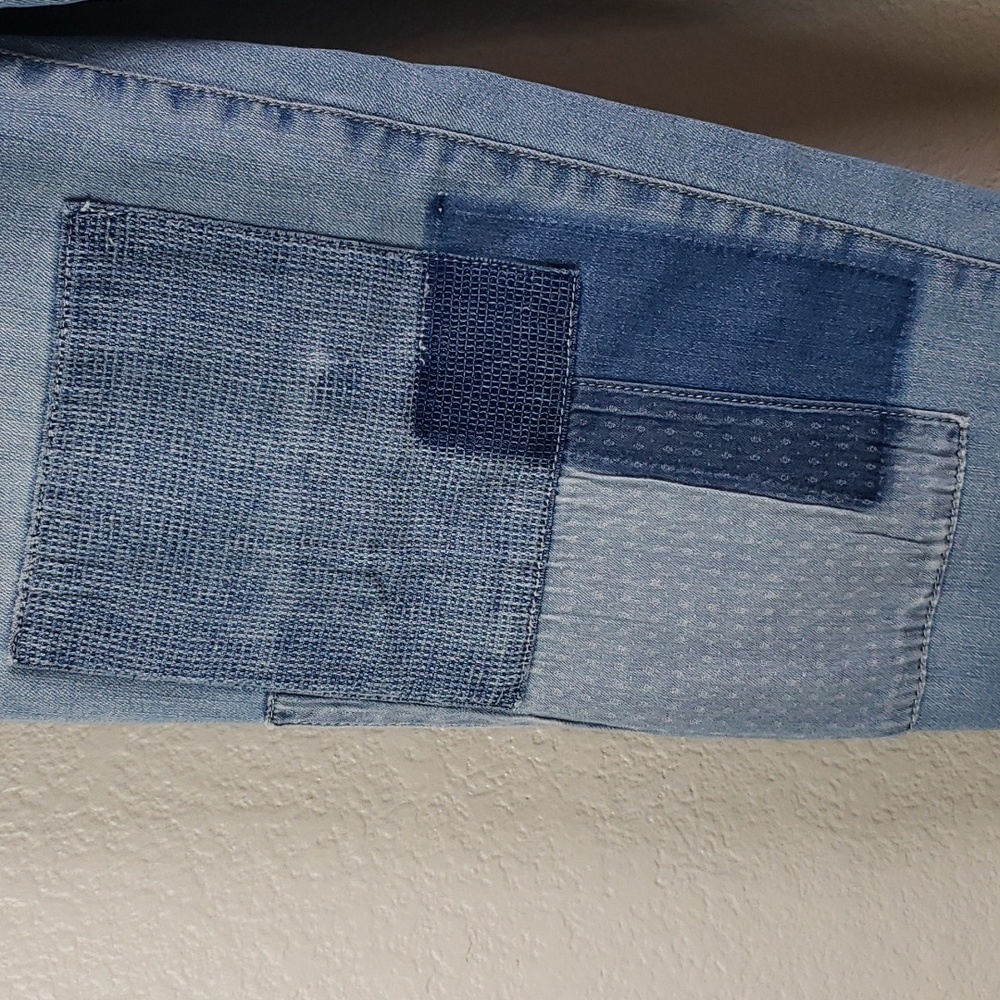 Logo | Women's Lavish Boyfriend Patchwork Jeans Sz 2 - Gem